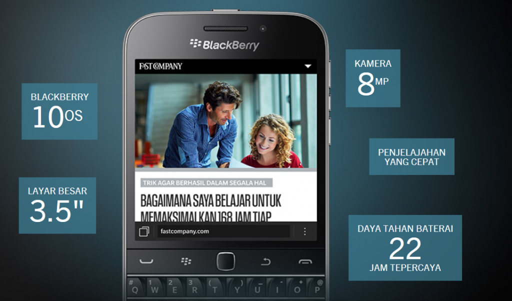 Bos Baru BlackBerry Indonesia Luncurkan BlackBerry Classic