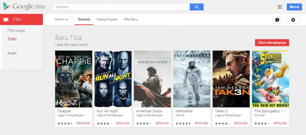 Anda Bisa Menyewa dan Membeli Film di Google Play Store
