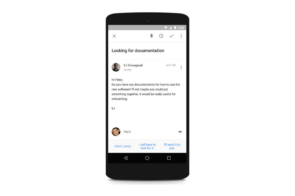 Google Tambahkan Fitur Smart Reply di Inbox
