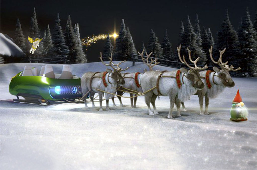 Mercedes Benz Luncurkan Santa-Class Sleigh Configurator