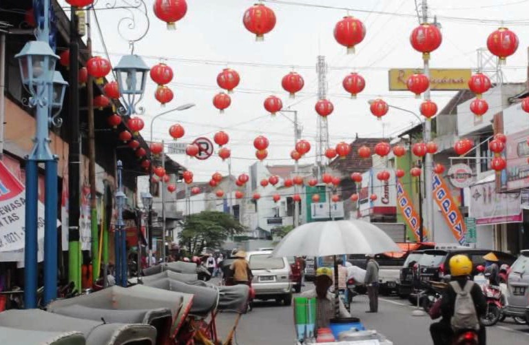 Hanoman dan Sun Go Kong Maskot Perayaan Imlek di Solo