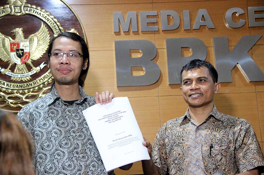 Koalisi Selamatkan BPK Laporkan Dugaan Pelanggaran Kode Etik Harry Azhar