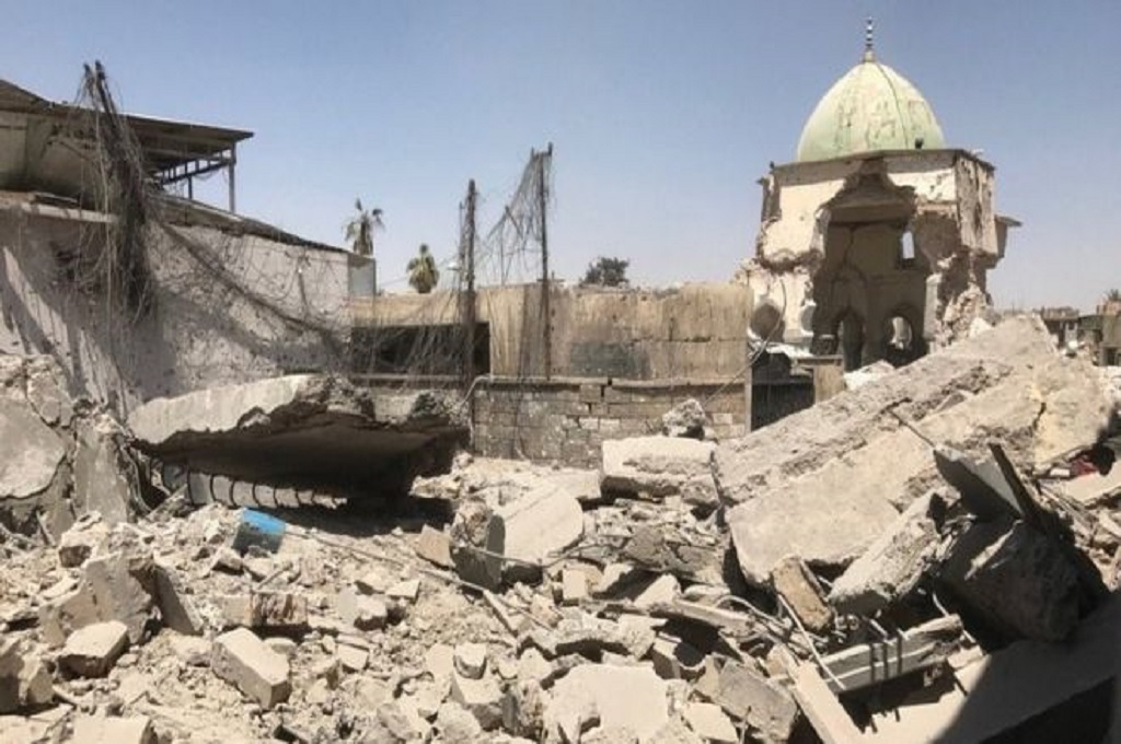 Pasukan Irak Tiba di Puing-Puing Masjid Agung Mosul