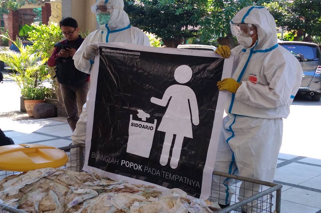 Kepala Dinas Kebersihan Sidoarjo Akui Tiga Sungai Tercemar Sampah Popok