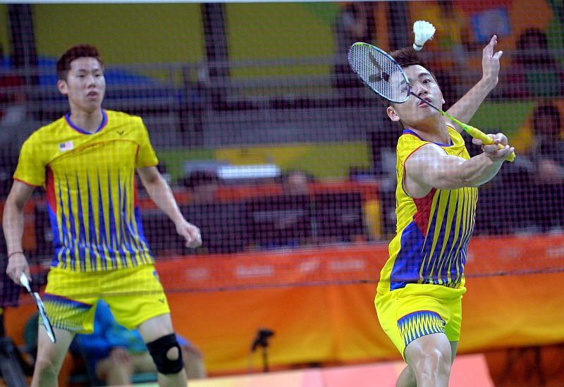 Marcus/Kevin Hadapi Tan Wee Kiong pada Perempat Final Hong Kong Open
