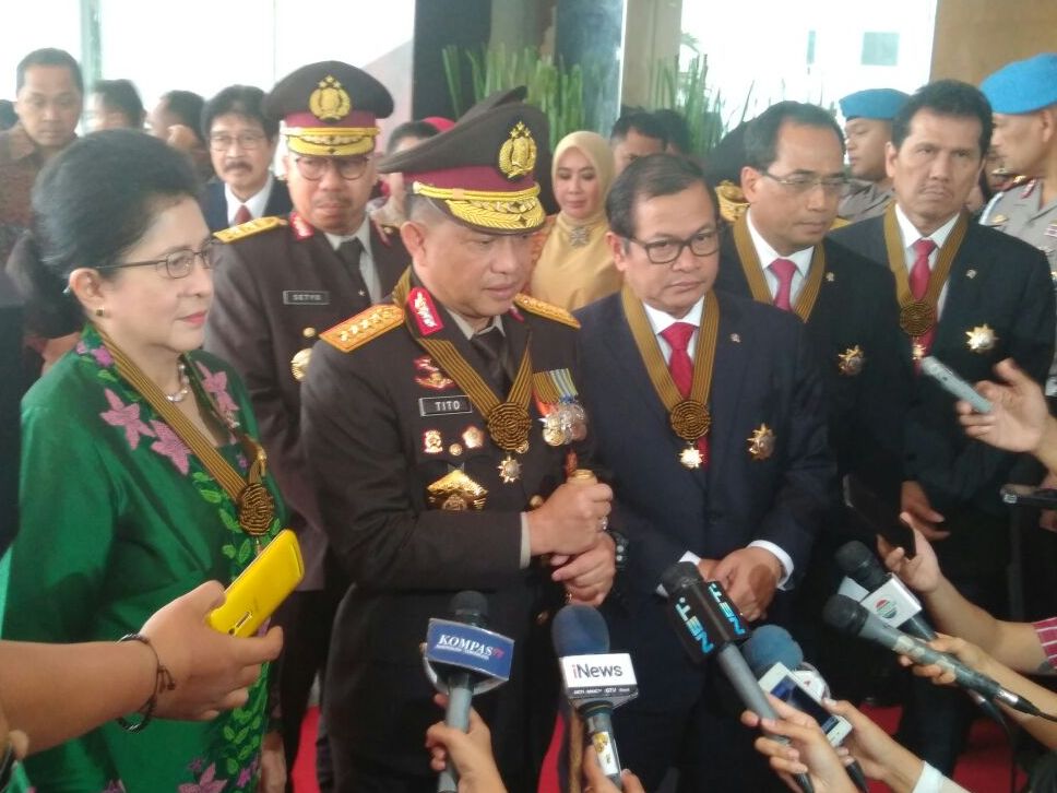 7 Menteri Dianugerahi Bintang Bhayangkara Utama