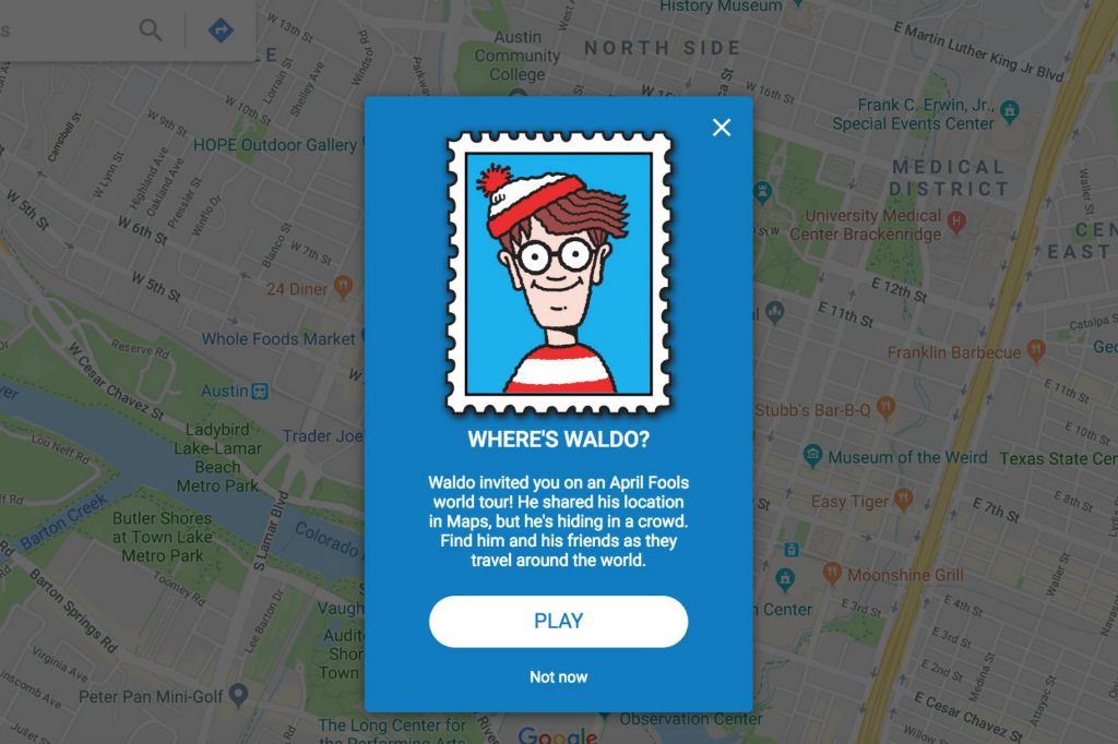 Ada Waldo di Google Maps Selama Sepekan