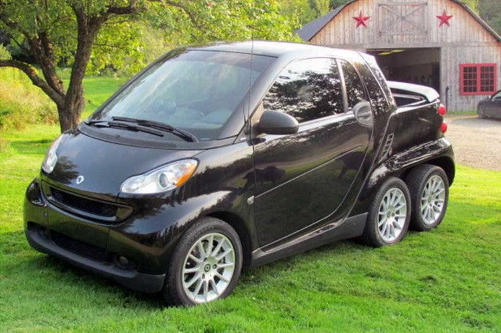 Smart ForTwo Tampil Nyentrik dengan Enam Roda