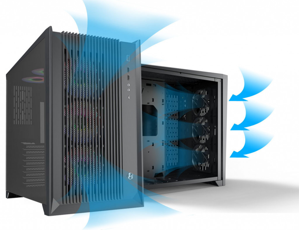 Casing PC Lian Li PC-011 Air Unggulkan Sistem Aliran Udara