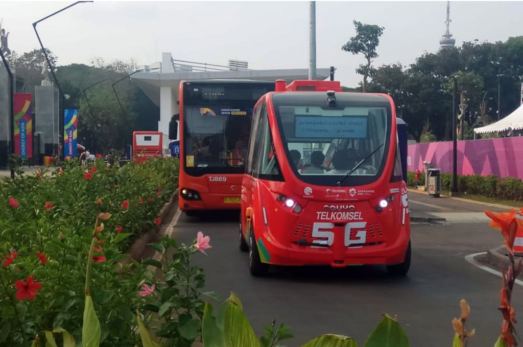 Bus Otonom Hadir di Asian Games 2018