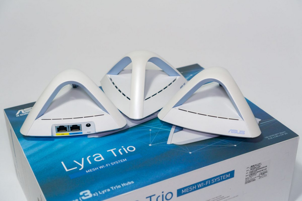 ASUS Lyra Trio, Router Mesh WiFi Berdesain Unik