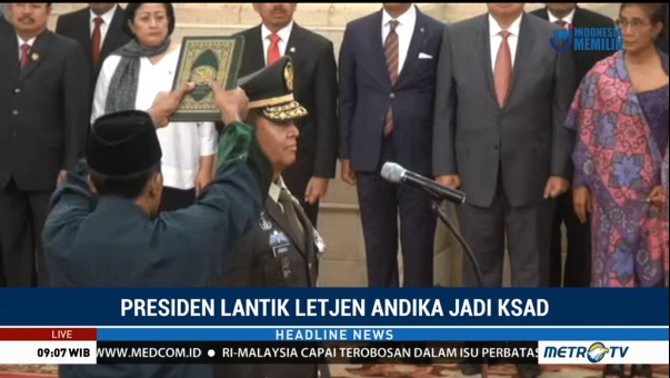 Andika Perkasa Inaugurated as Army Chief of Staff