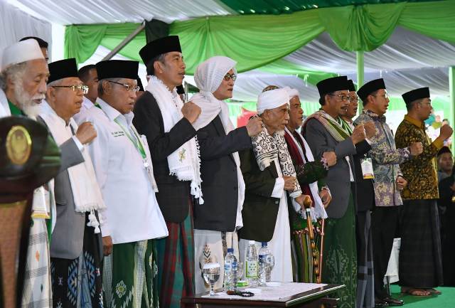 Jokowi Praises NUs Commitment to Develop Indonesia