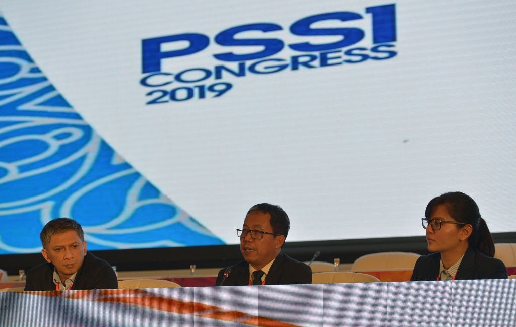 Kongres Tahunan PSSI Januari lalu (Antara Foto/Nyoman) Kongres Tahunan PSSI Januari lalu (Antara Foto/Nyoman)