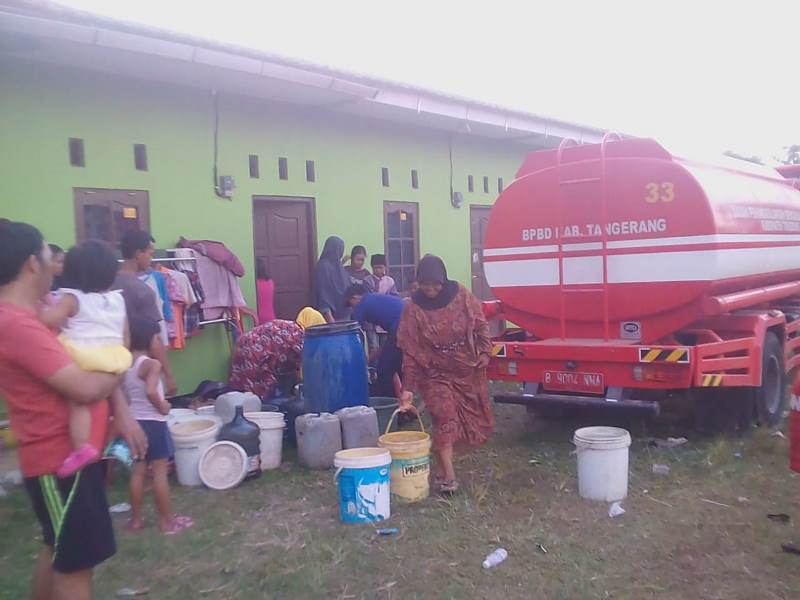 Dua Desa di Kabupaten Tangerang Mulai Kesulitan Air Bersih