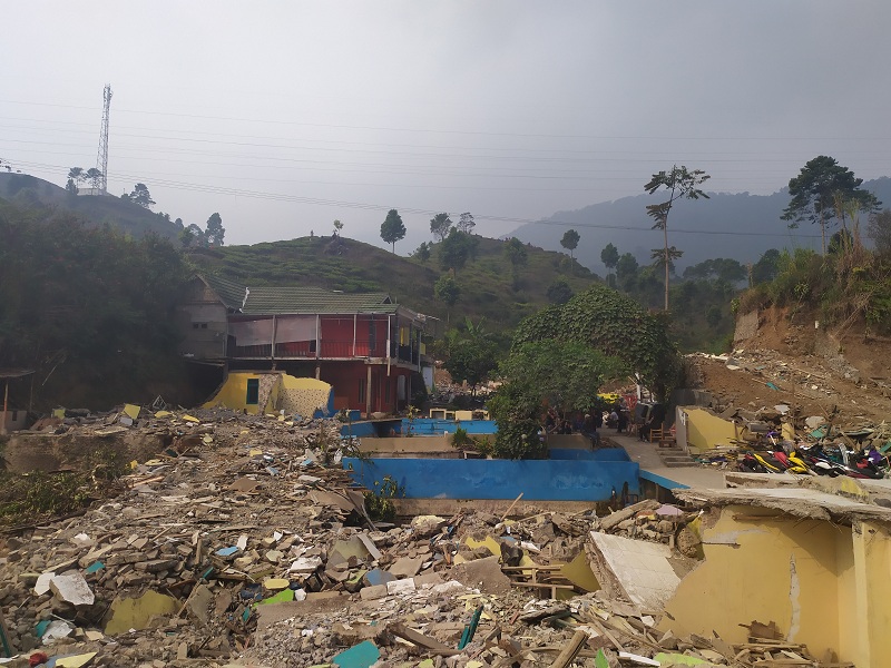 Lahan Gusuran di Puncak Bakal Jadi Area Peristirahatan