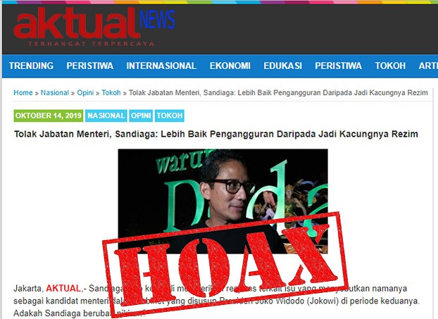 Lebih Baik Pengangguran daripada Jadi Kacung Rezim Adalah Ucapan Sandiag