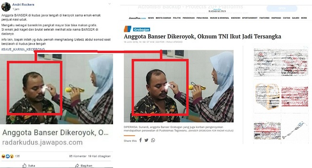 Anggota Banser Dikeroyok Emak-Emak Penjual Nasi Uduk? Ini Faktanya Anggota Banser Dikeroyok Emak-Emak Penjual Nasi Uduk? Ini Faktanya