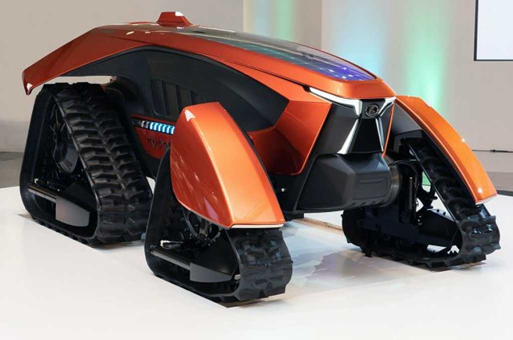 Traktor Listrik Otonom Kubota X Tractor AI Robot Concept