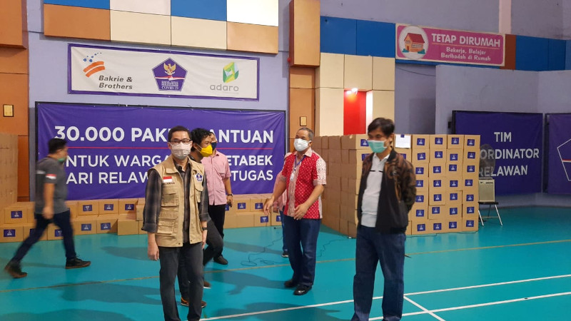 Relawan Gugus Tugas Covid-19 Sebar 15 Ribu Paket Sembako
