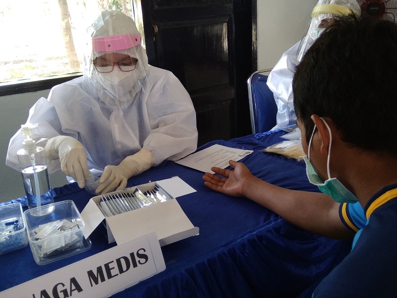 Ratusan Warga Binaan Dinsos Sidoarjo Dites Covid-19