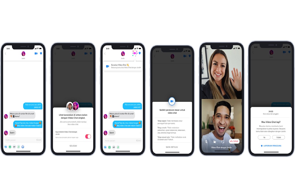 Tinder Uji Face To Face Video Chat di Indonesia