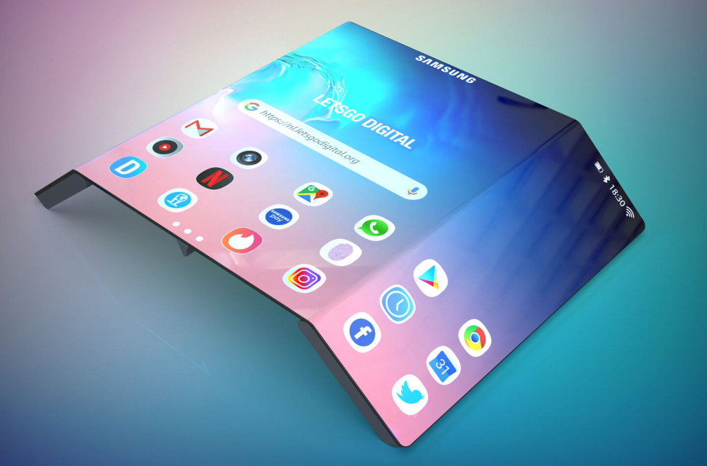 Samsung Patenkan Desain Smartphone Lipat 3 Layar
