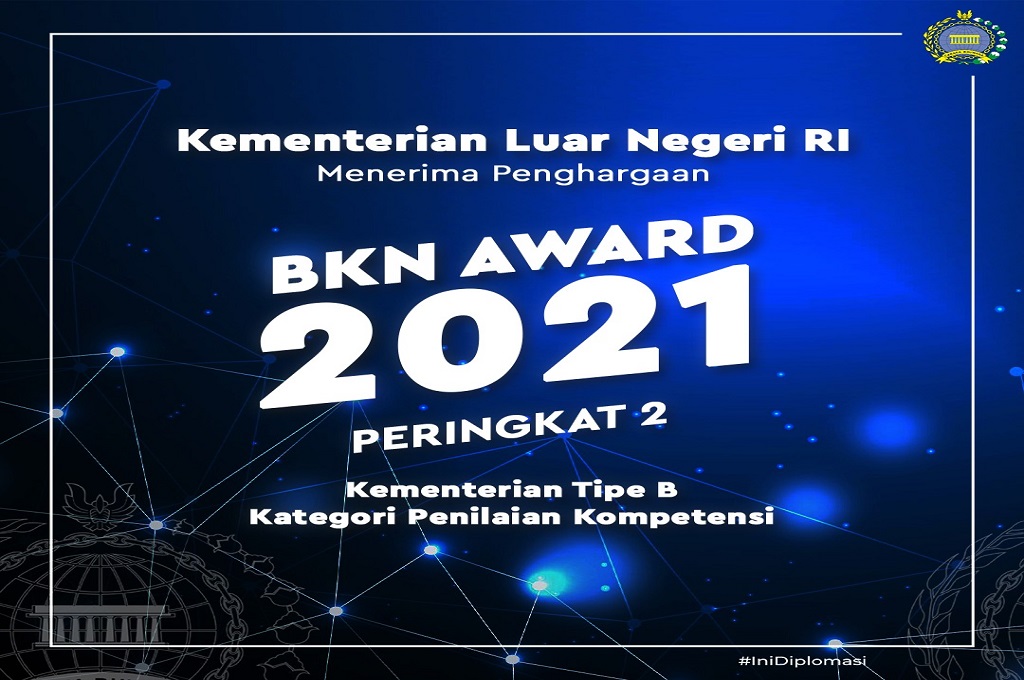 Kementerian Luar Negeri Sabet Tiga Penghargaan BKN Award 2021