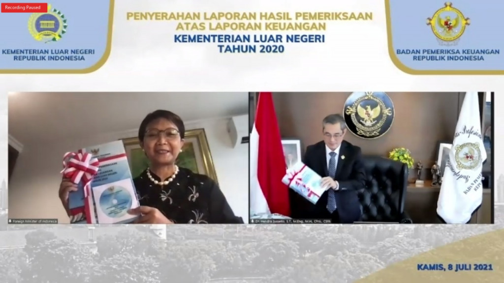 5 Tahun Berturut-turut Kemenlu Raih Wajar Tanpa Pengecualian Untuk Laporan Keuangan