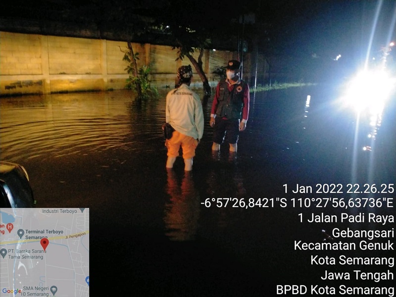 Banjir di Kota Semarang Berangsur Surut