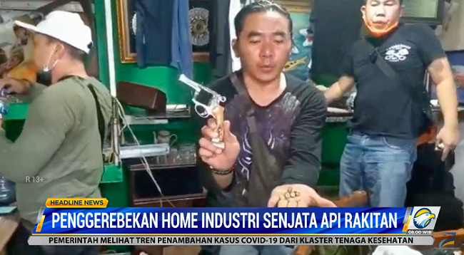 Home Industri Senjata Api Rakitan Digerebek