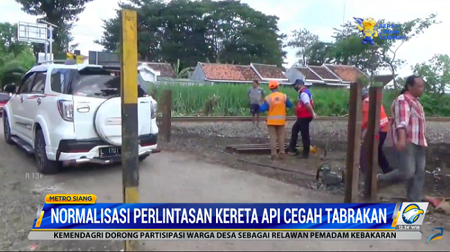 Cegah Tabrakan, Perlintasan Kereta Api Dinormalisasi