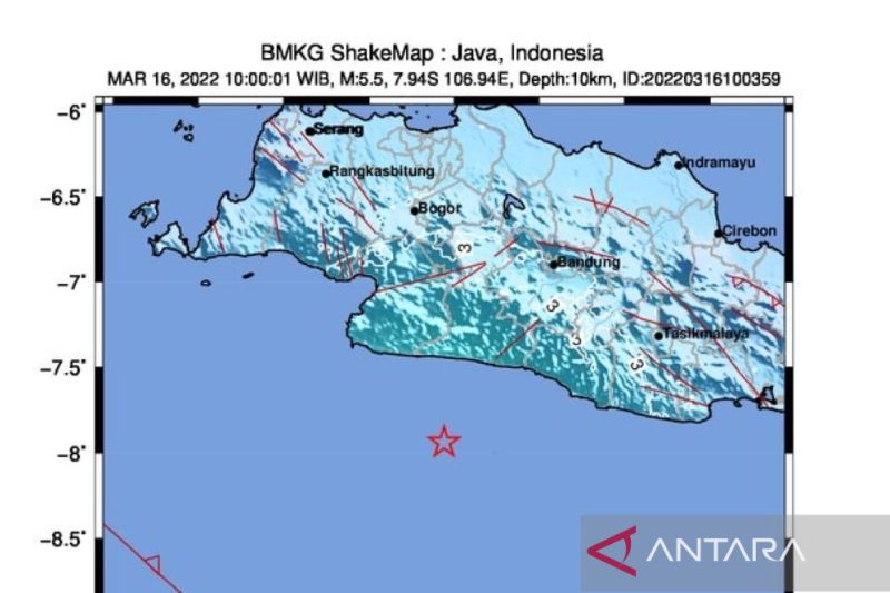 Belum Ada Laporan Dampak Kerusakan Gempa Sukabumi