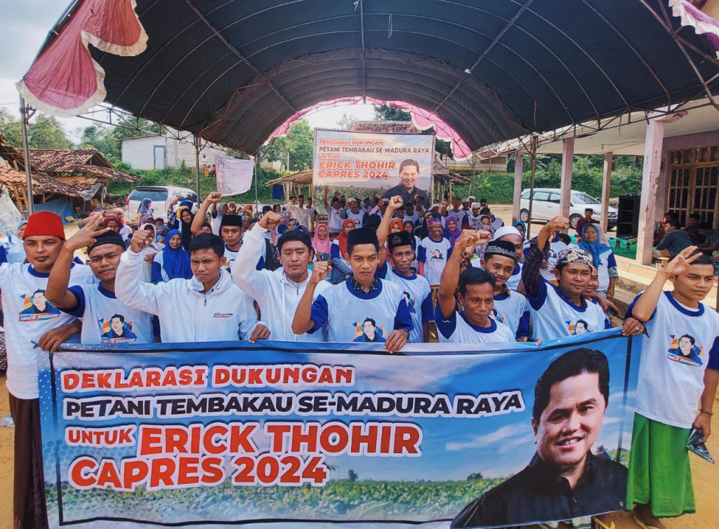 Petani Tembakau se-Madura Raya Dukung Erick Thohir Nyapres 2024
