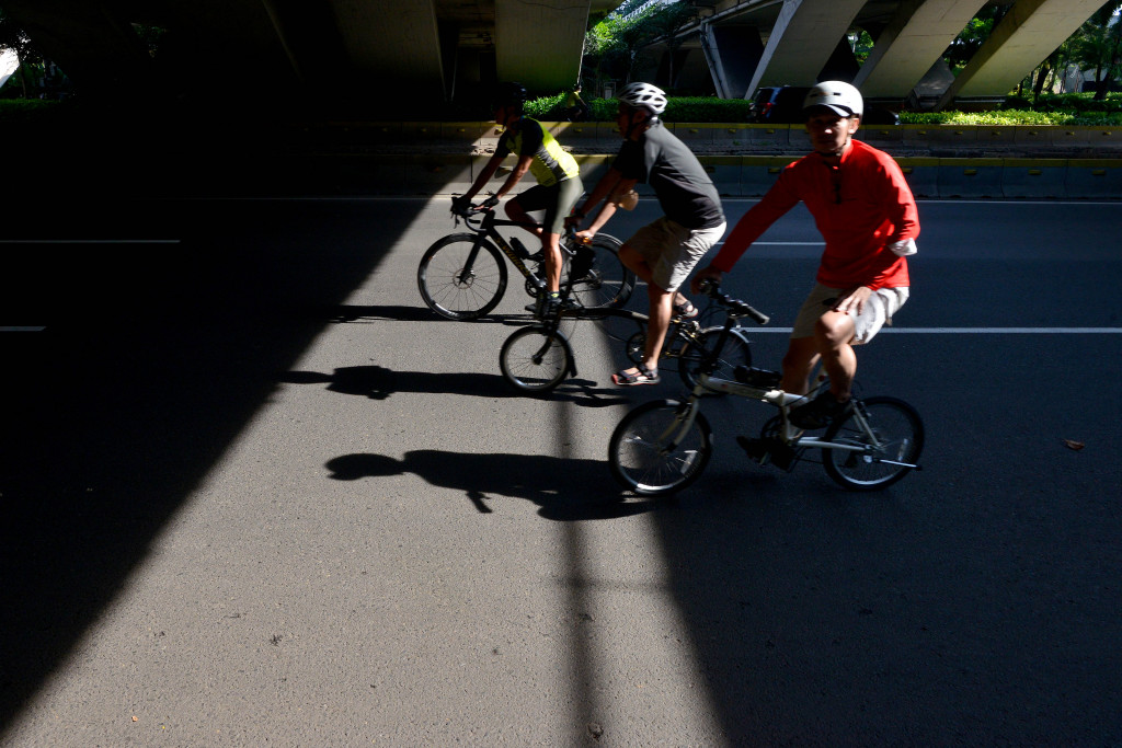 Suasana Kawasan Sudirman di Minggu Terakhir Setelah Lebaran