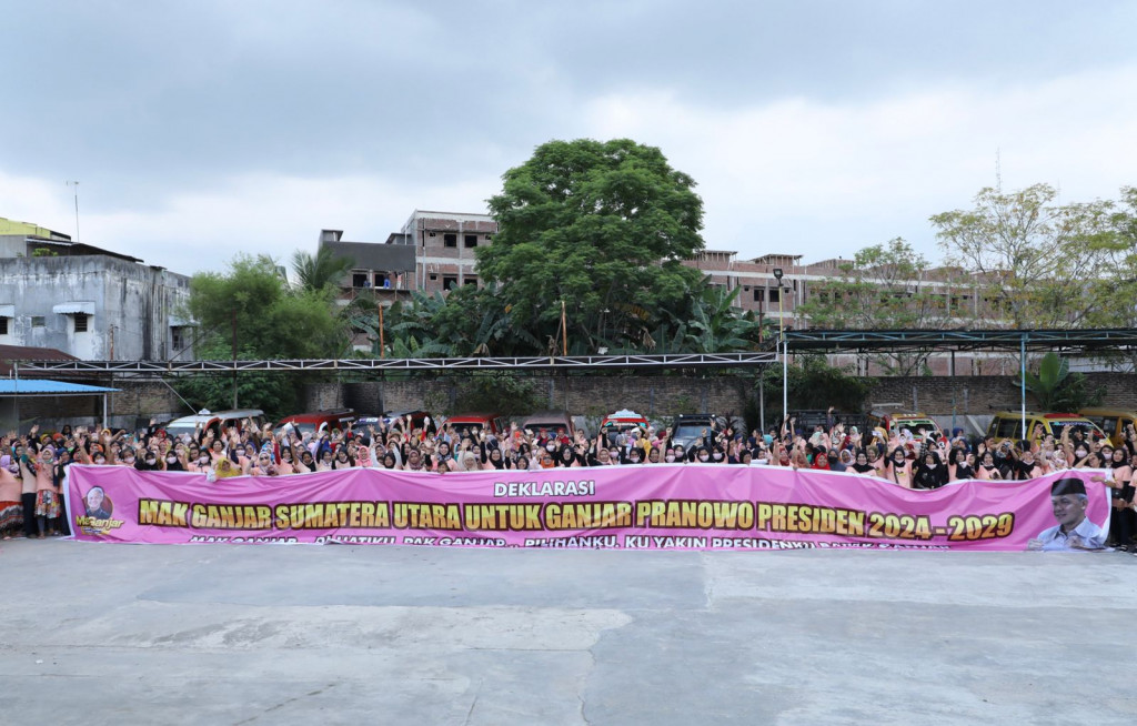 Emak-Emak di Sumut Deklarasi Dukung Ganjar