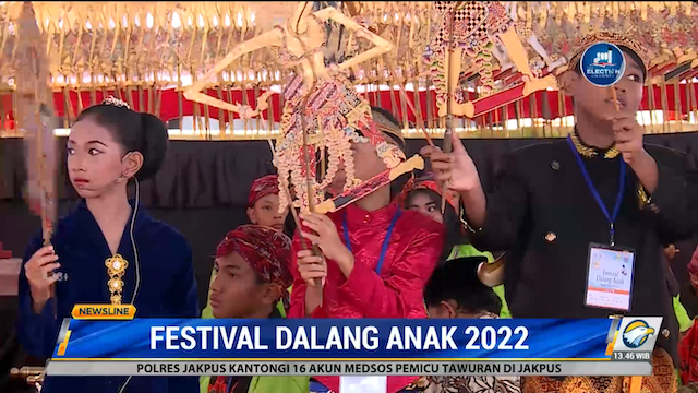 32 Dalang Cilik Unjuk Kebolehan di Festival Dalang Anak Nasional 2022
