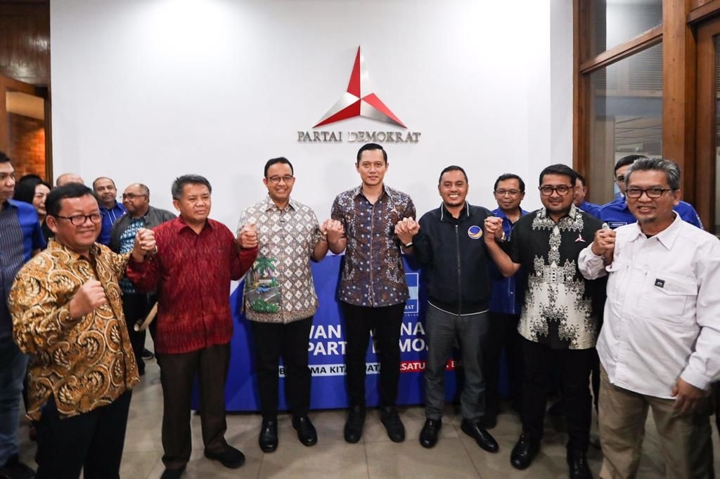 Anies Baswedan Temui AHY di Kantor Demokrat