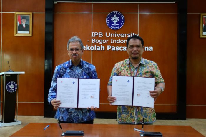 Sekolah Pascasarjana IPB Teken Perjanjian Kerja Sama dengan BRIN