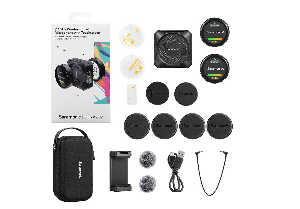 Saramonic BlinkMe, Wireless Smart Microphone dengan Layar Sentuh