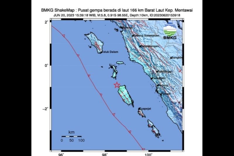 Aktivitas Lempeng Indo Australia Picu Gempa Magnitudo 5 8 Di Mentawai