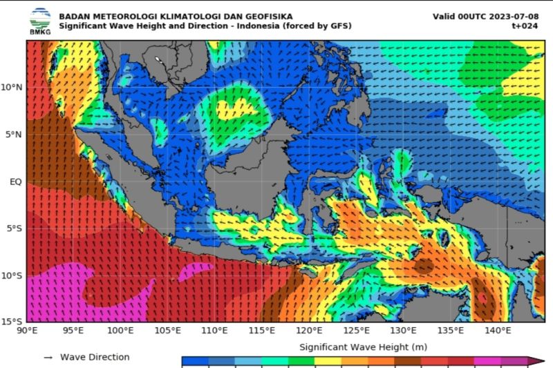 Bmkg Imbau Warga Pesisir Waspada Gelombang Tinggi Hingga Enam Meter