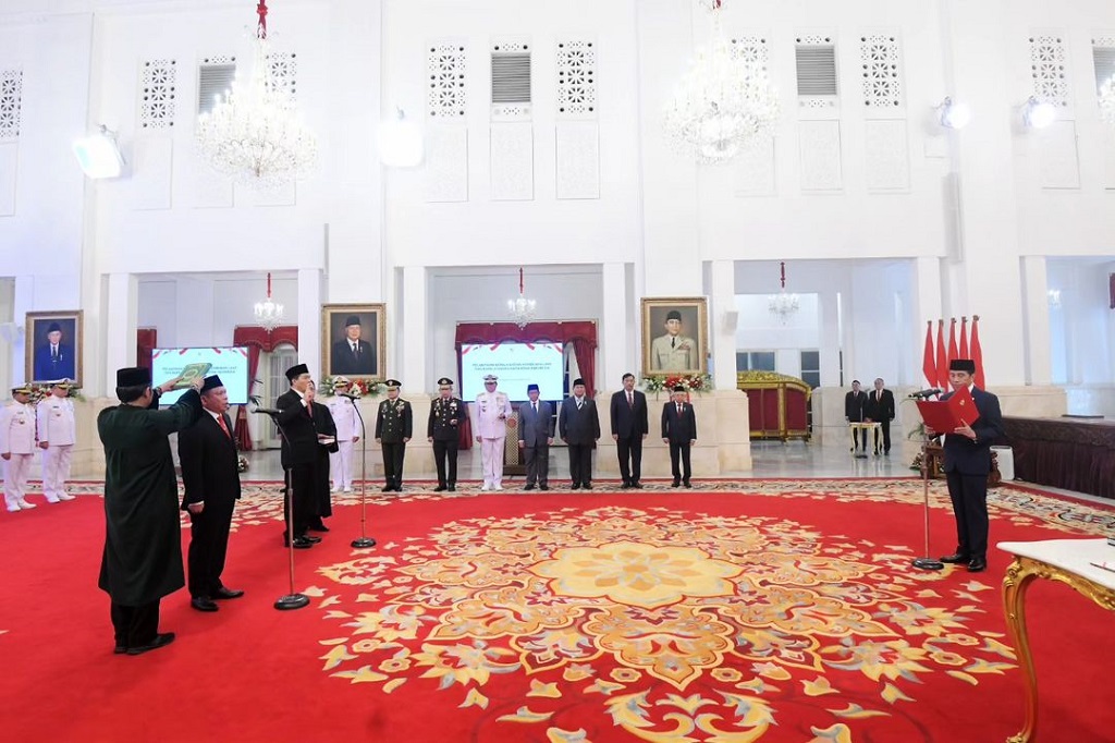 Presiden Jokowi Lantik Kepala Bakamla dan Kepala Badan Karantina Indonesia