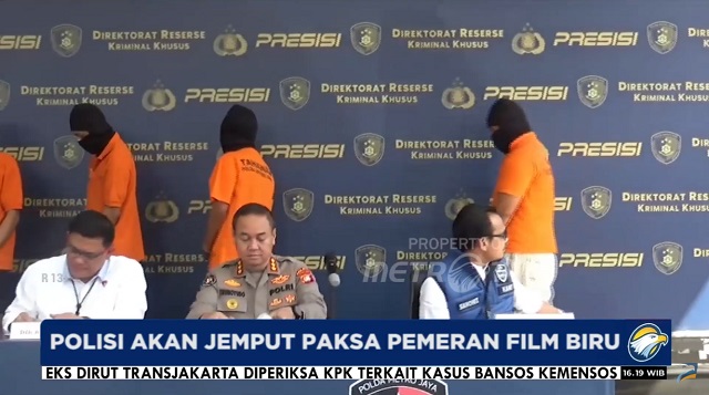 Polisi Berpotensi Jemput Paksa 16 Pemeran Film Porno Rumah Produksi Jaksel