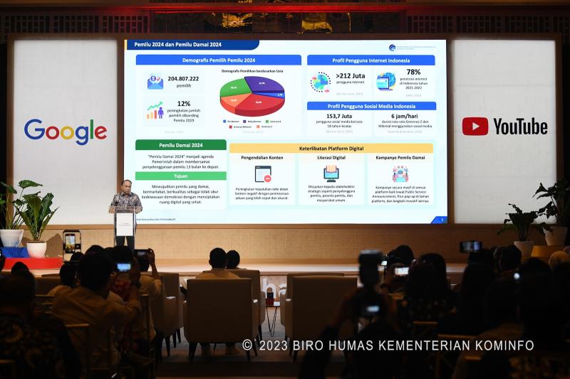 Pemilu Damai 2024, Kominfo Ajak Ciptakan Ruang Digital Sehat