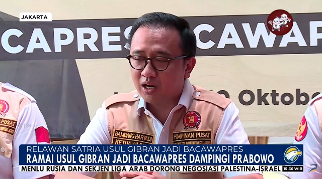 Organisasi Sayap Partai Gerindra Dukung Gibran Jadi Cawapres Prabowo