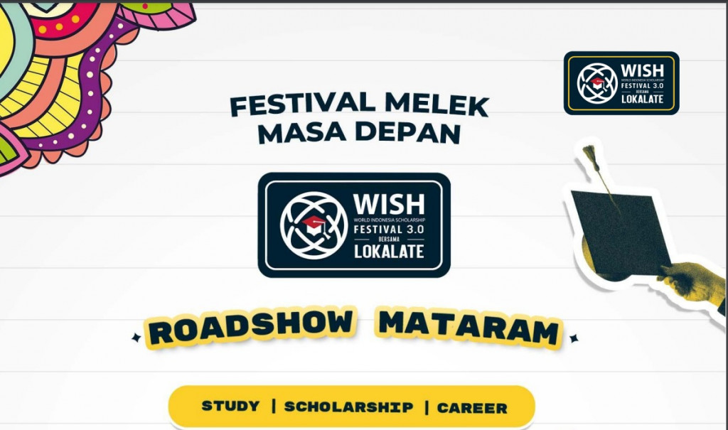 WISH Festival 3.0 Roadshow Bakal Digelar di 15 Kota, Dimulai dari Mataram