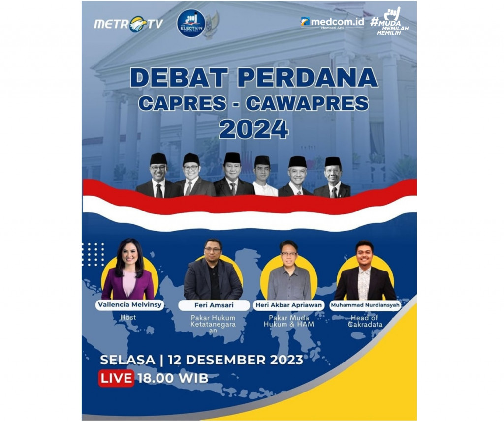 Catat, Ini Link Streaming Nonton Debat Capres 2024 Perdana Nanti Malam!