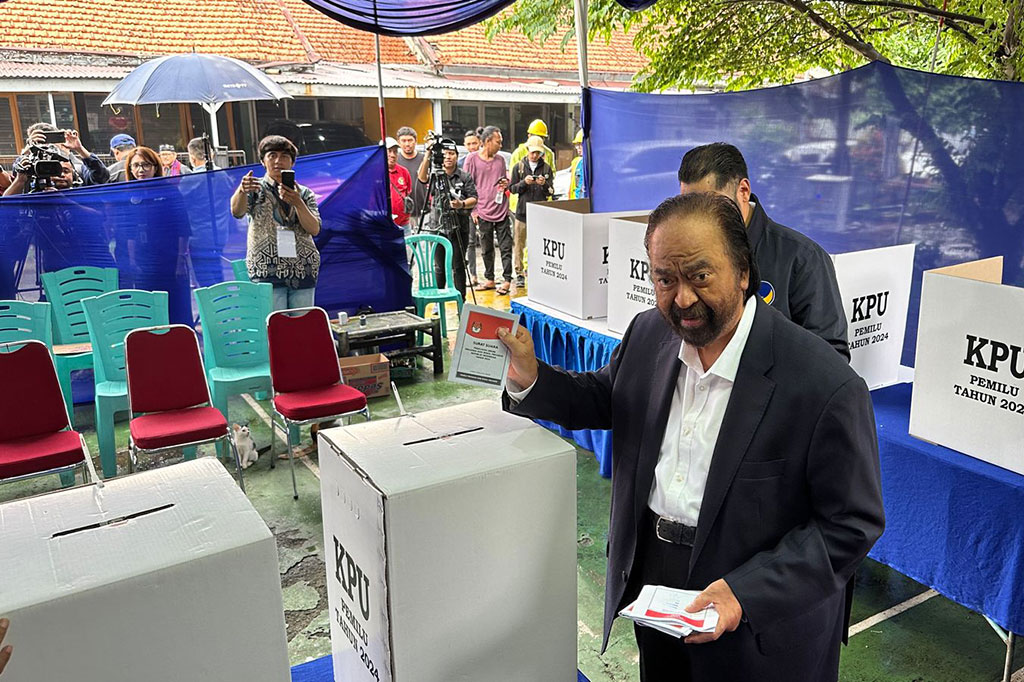 Respons Quick Count, Surya Paloh: Kita Tunggu Hasil Resmi KPU Respons Quick Count, Surya Paloh: Kita Tunggu Hasil Resmi KPU