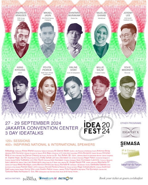 IdeaFest 2024 Hadirkan 400 Pembicara Nasional dan Internasional